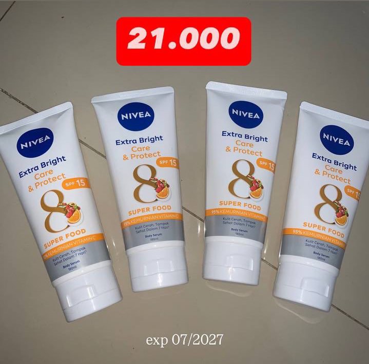 Nivea Body Serum Care & Protect 180ml, Kesehatan & Kecantikan, Kulit ...