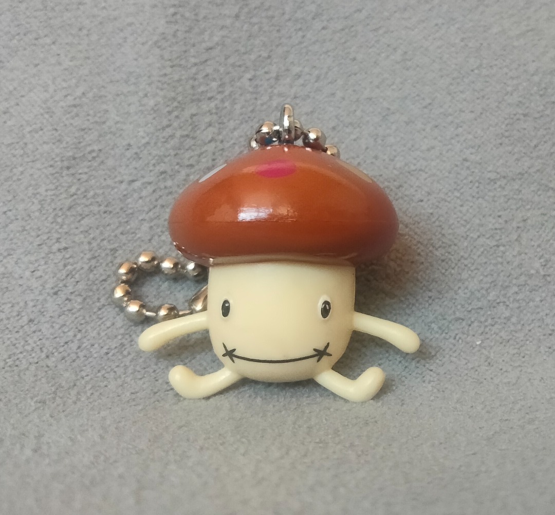 NTT Docomo Mini Mushroom Mascot Figure Keychain Charm - DOCOMODAKE ...