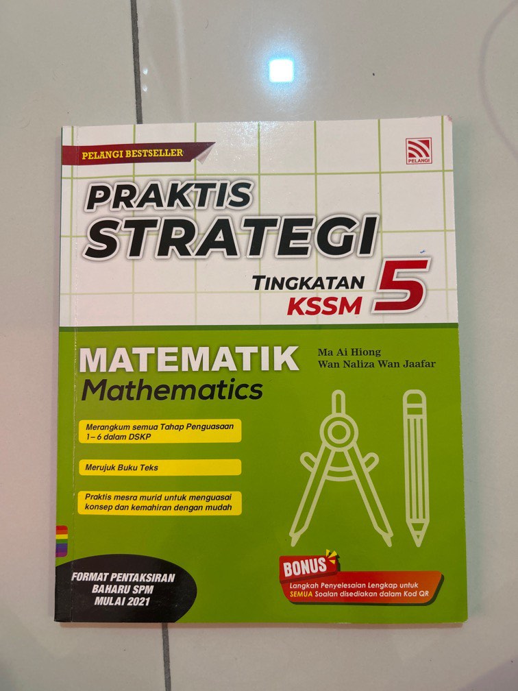 PELANGI MATHEMATICS/MATEMATIK FORM 5/TINGKATAN 5, Hobbies & Toys, Books ...