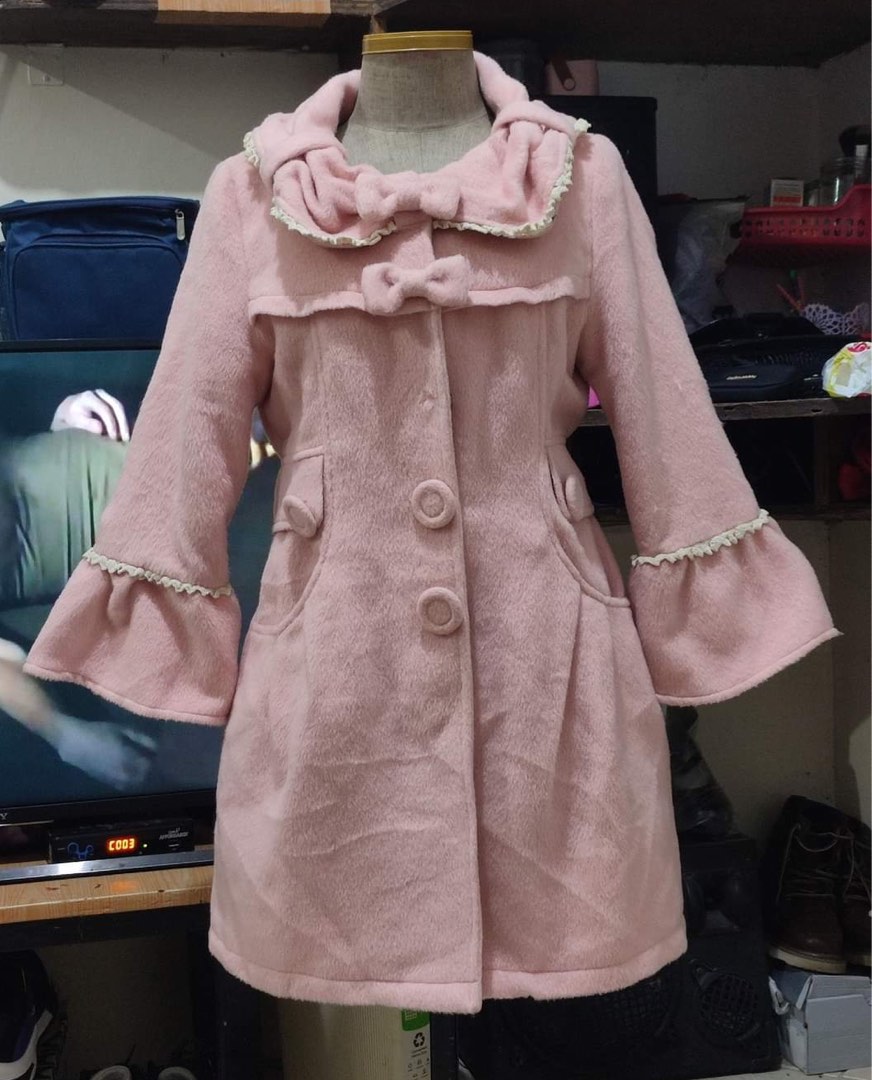 Pink coquette himekaji winter coat, Women's Fashion, Coats, Jackets and ...