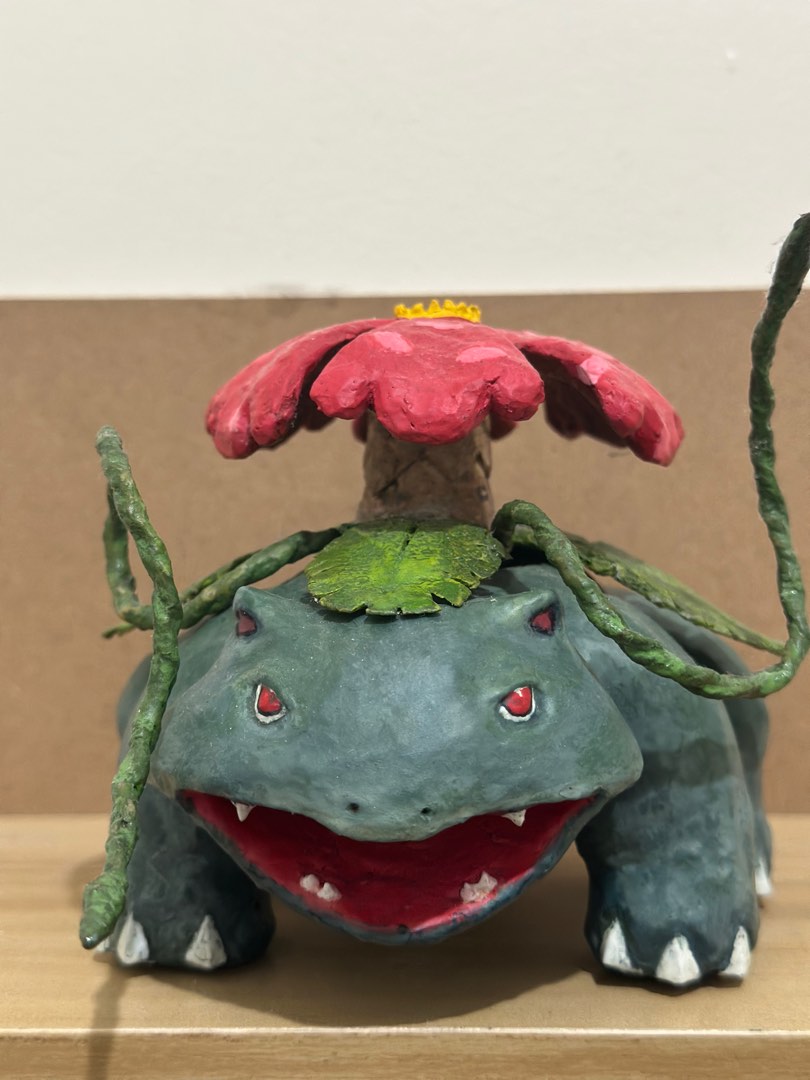 Pokemon : Venusaur (paper mache), Hobbies & Toys, Toys & Games on Carousell