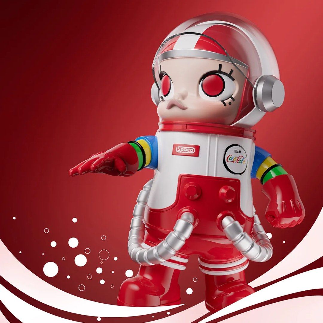 Pop Mart MEGA SPACE MOLLY 400% TEAM COCA-COLA Coke, Hobbies & Toys ...