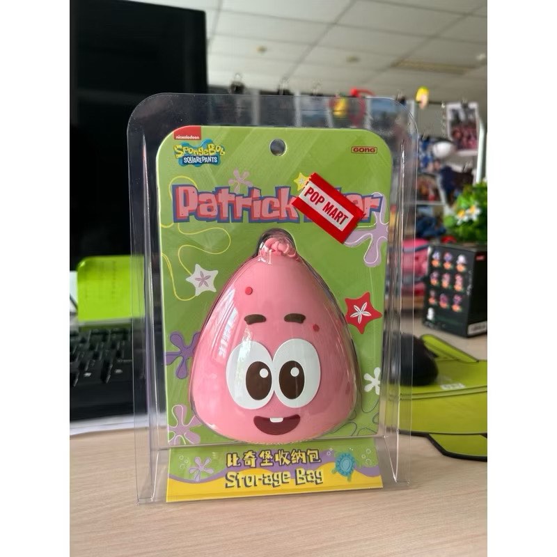 Pop Mart Patrick Spongebob Earphone Bag, Toys & Collectibles, Mainan di ...
