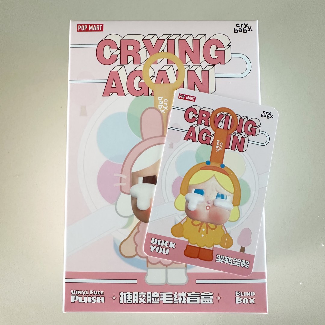 Popmart CRYBABY Crying Again Series / Duck You, Hobbies & Toys, Toys ...
