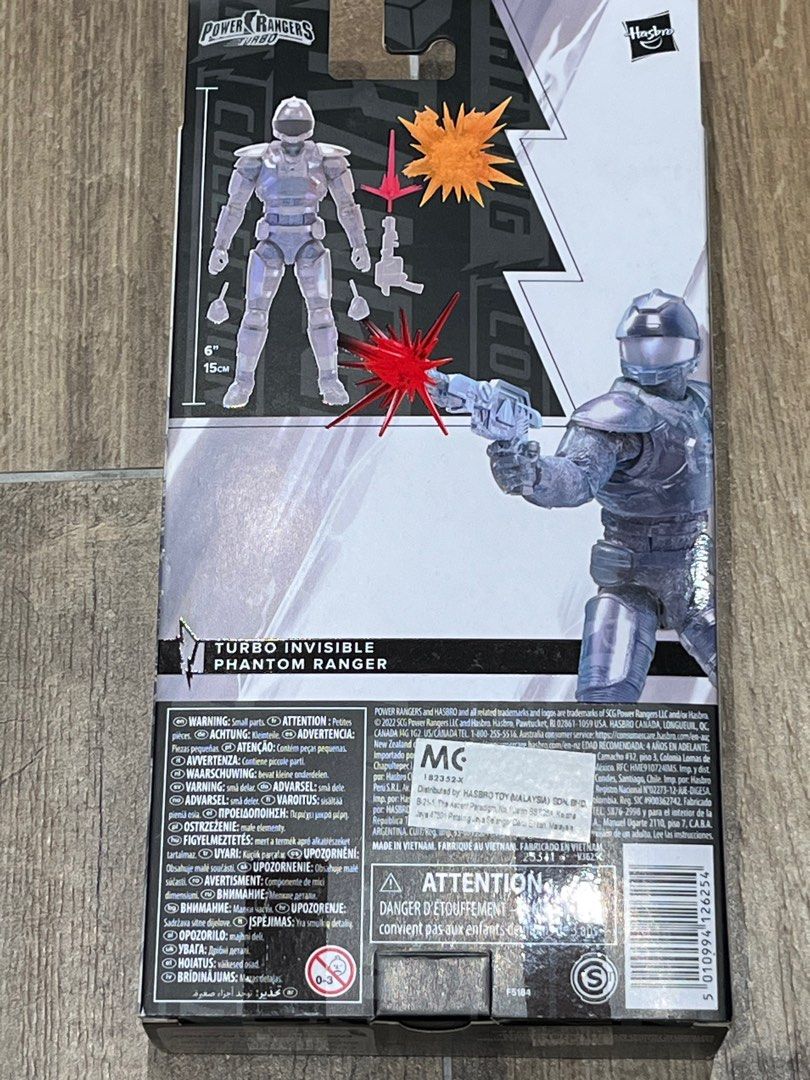 Power Rangers Lightning Collection In Space Turbo Invisible Phantom ...