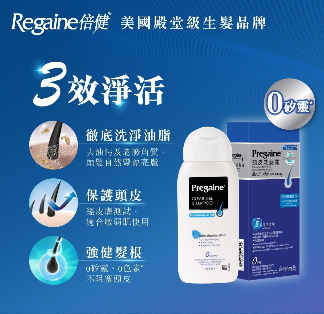 Pregaine Hair Loss Shampoo 強生 倍健 洗髮露 - 豐盈配方防脫髮 洗髮水 洗頭水 不含矽靈, 美容＆個人護理 ...