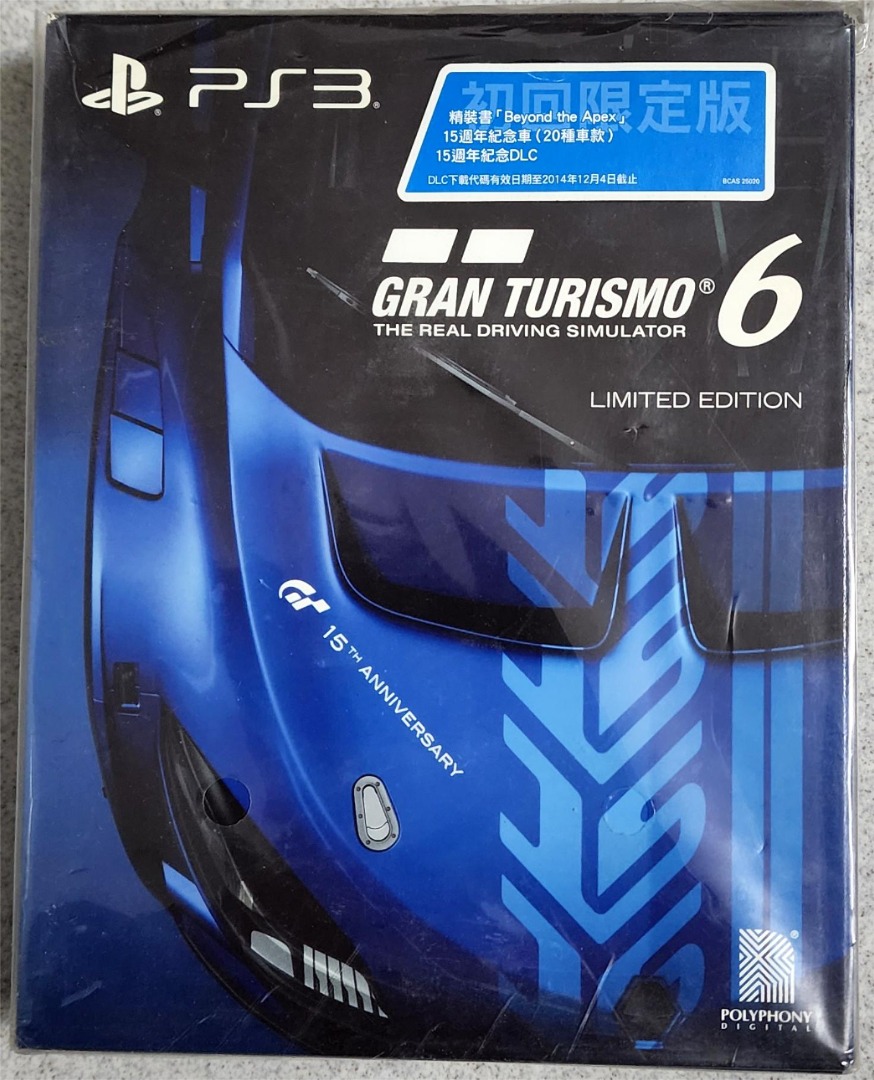 PS3 GT6 Gran Turismo 6 跑車浪漫旅 GT 賽車 (初回限定版）, 電子遊戲, 電子遊戲, PlayStation ...