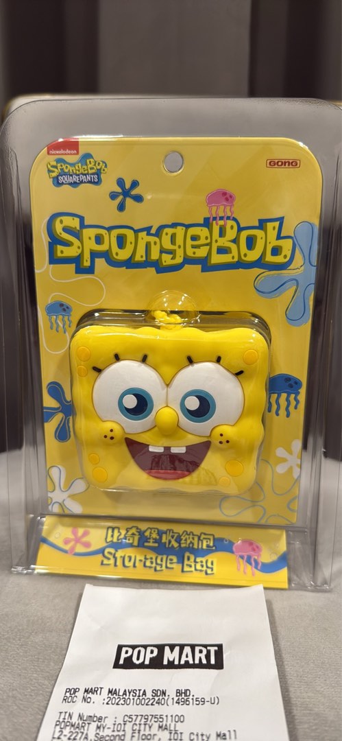 Popmart SpongeBob Ready stock 海绵宝宝 authentic ear buds air pod bag phone ...