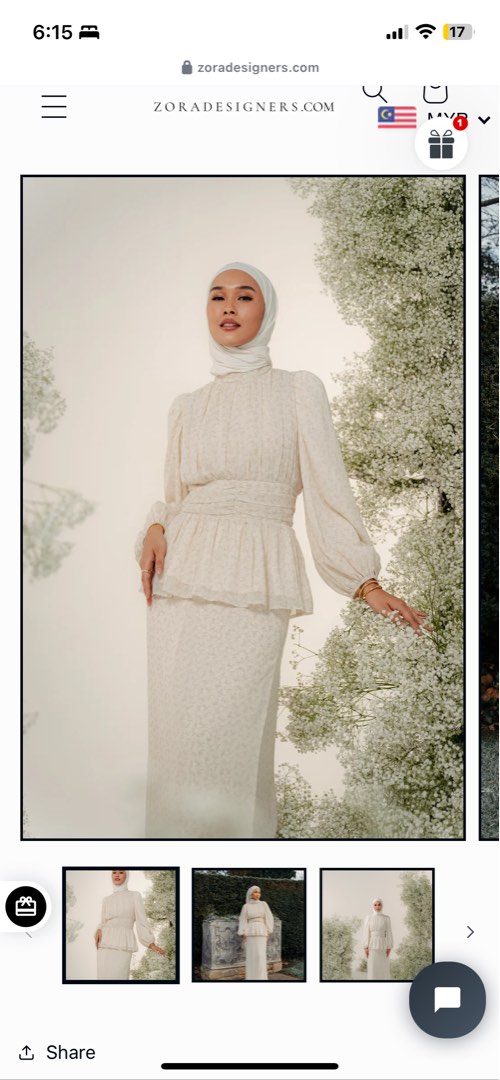 RENT RAYA 2025 Zora Designers Eden Kurung, Women's Fashion, Muslimah ...