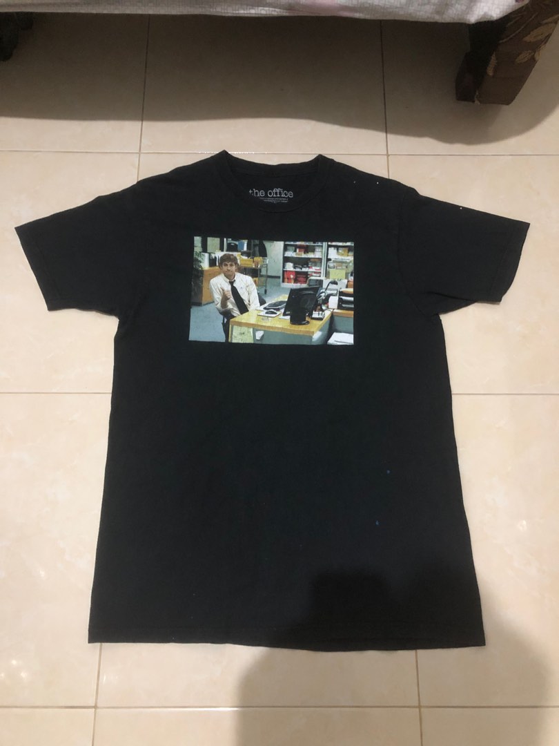 Ripple Junction x The Office Kaos hitam TV Series The Office gambar karakter Jim Halpert, Fesyen ...