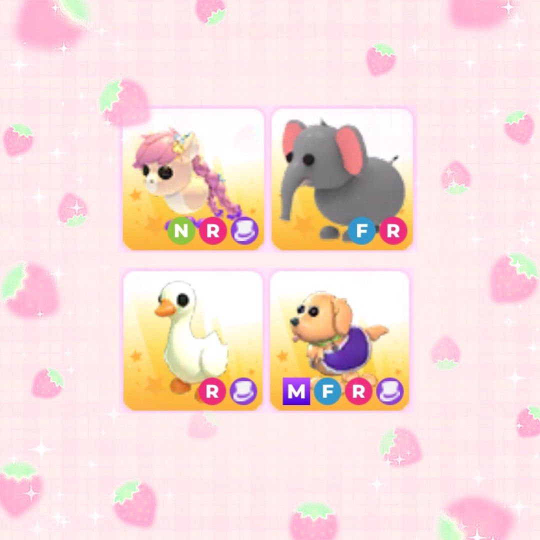 Roblox Adopt Me Pets |Majestic Pony, Elephant, Goose, Therapy Dog ...