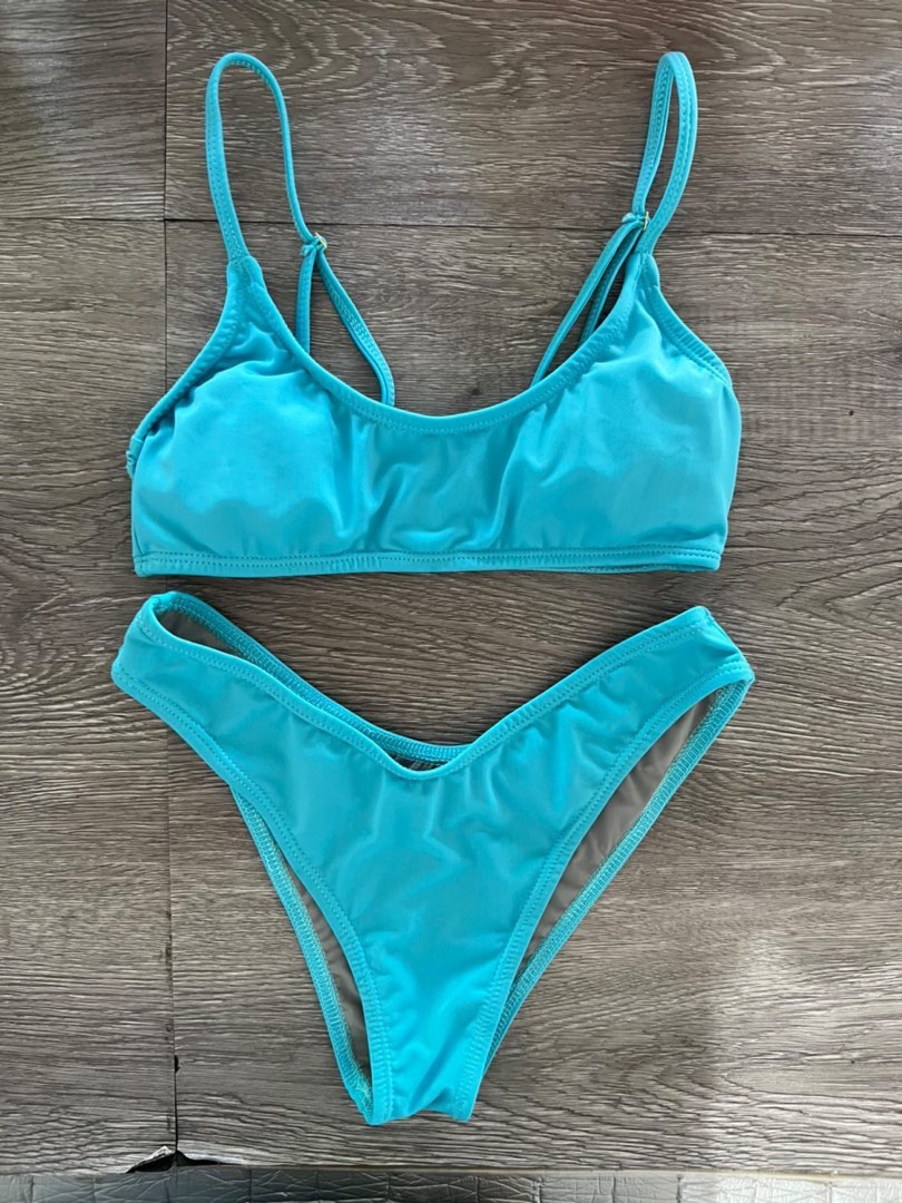 Sew Local Sky Blue Bikini Set - sewlocalph, Women's Fashion, Swimwear ...