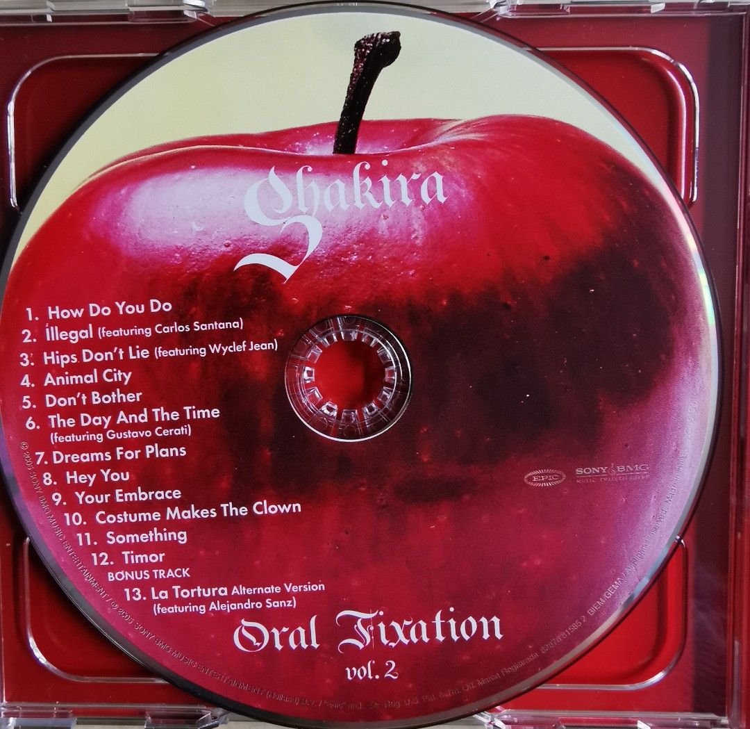 Shakira: Oral Fixation Vol.2（Sony BMG 2005）Made In EU, Hobbies & Toys, Music & Media, CDs & DVDs ...