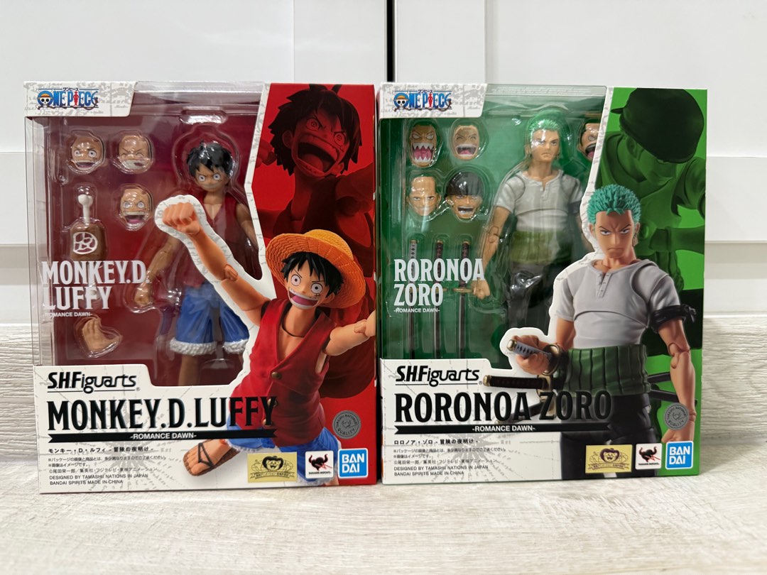 SHF Monkey D Luffy Pirate King Roronoa Zoro One Piece Romance Dawn OP ...