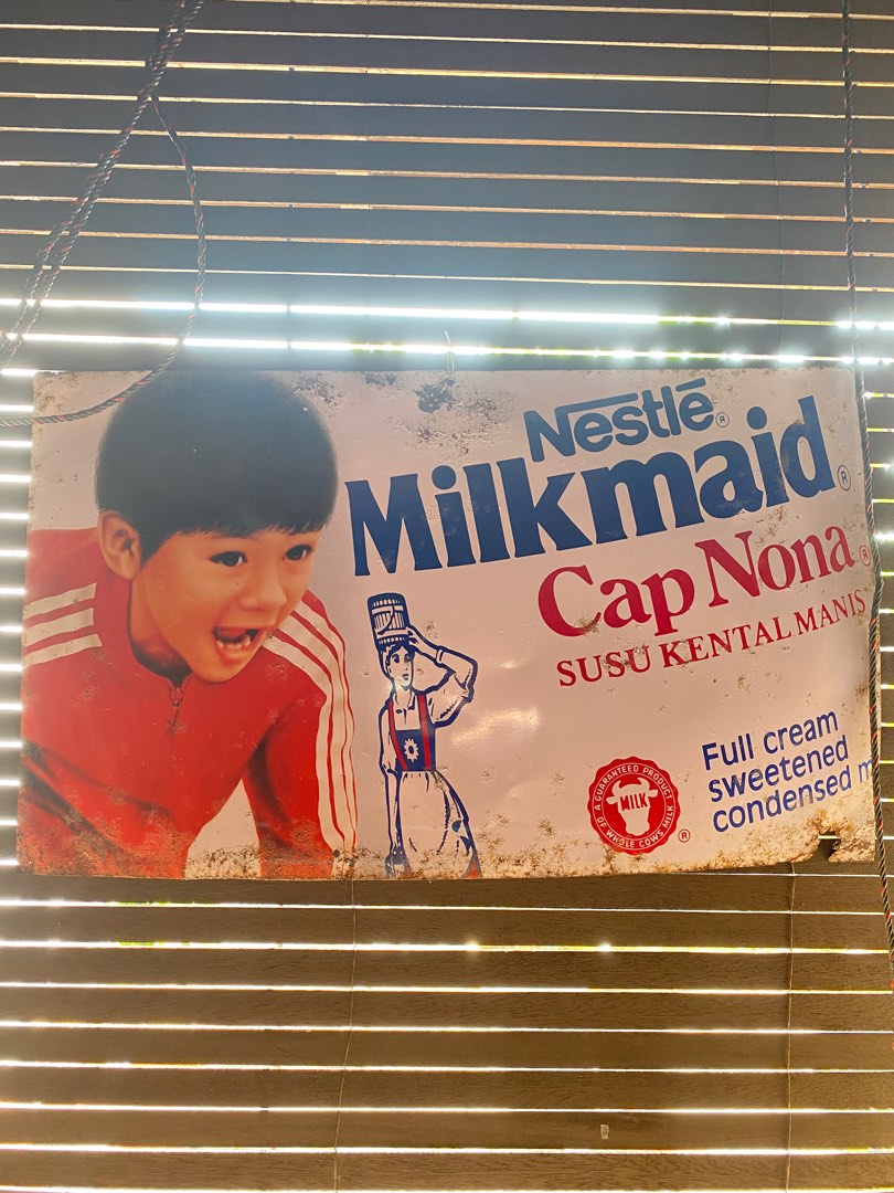 Sign Nestle Milkmaid Antik, Hobbies & Toys, Collectibles & Memorabilia ...