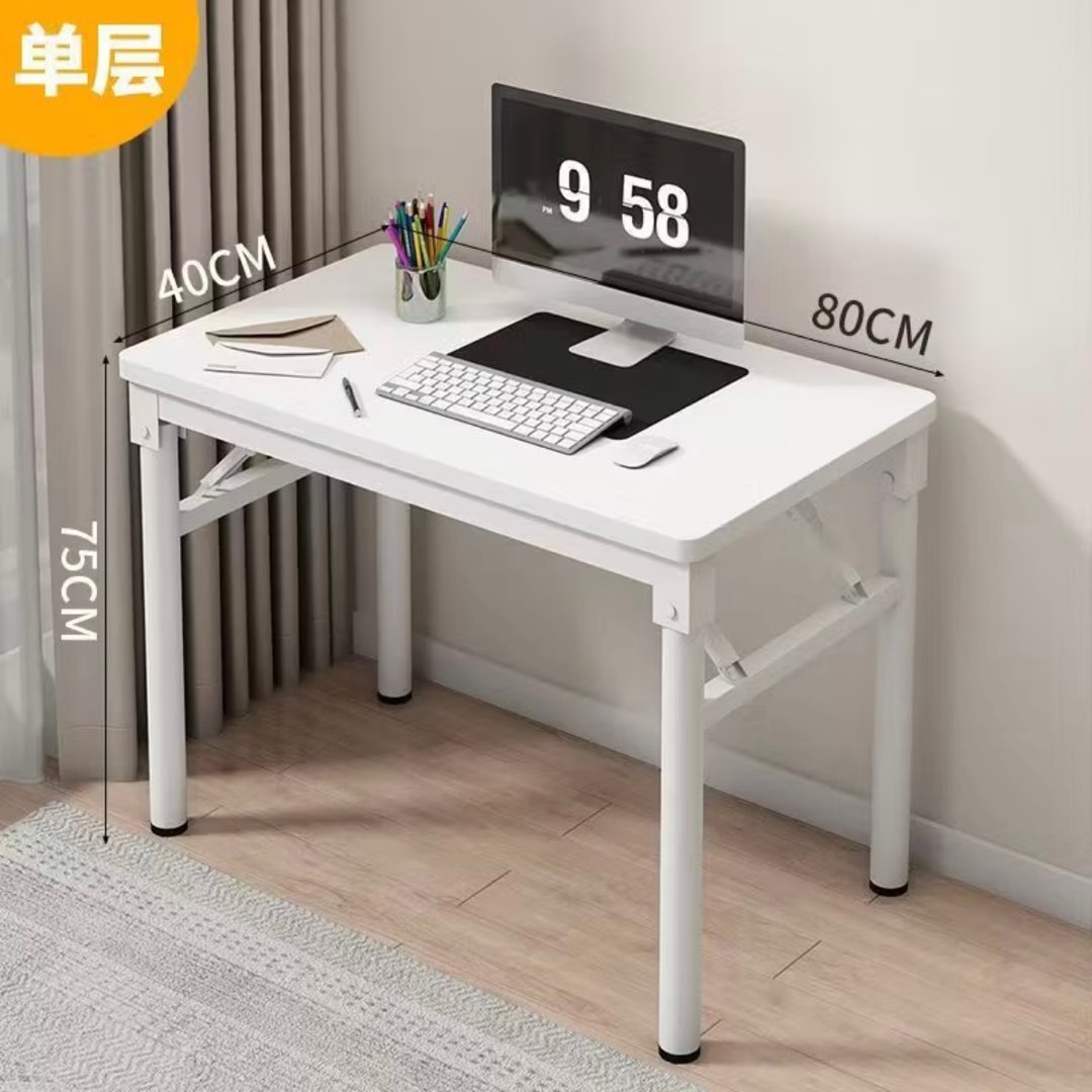 Sleek Home Office Table | Sturdy Computer Workstation Desk | Foldable ...