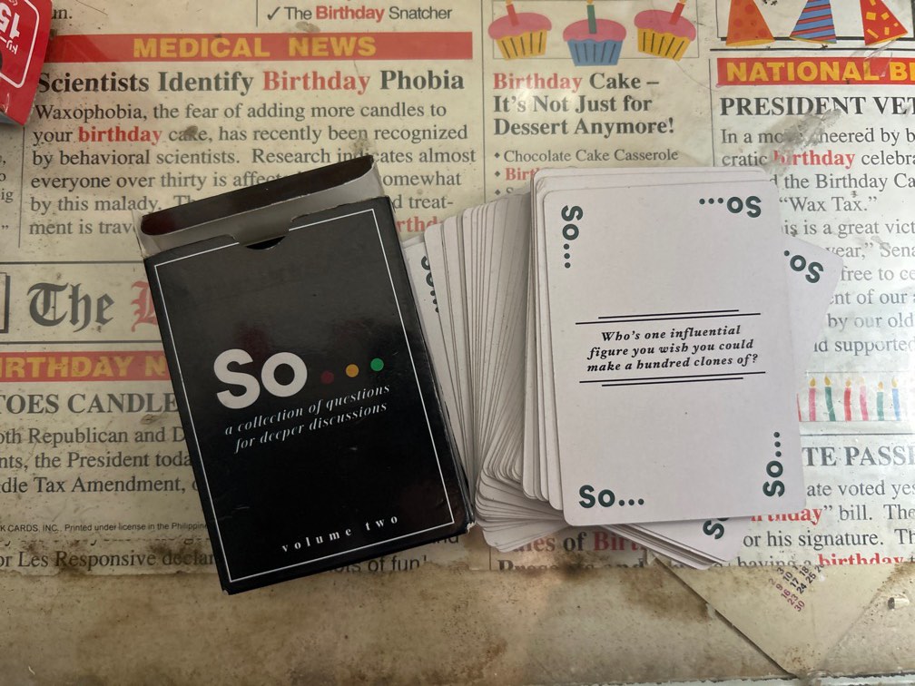 So.. Card Game Volume Two, Hobbies & Toys, Toys & Games on Carousell