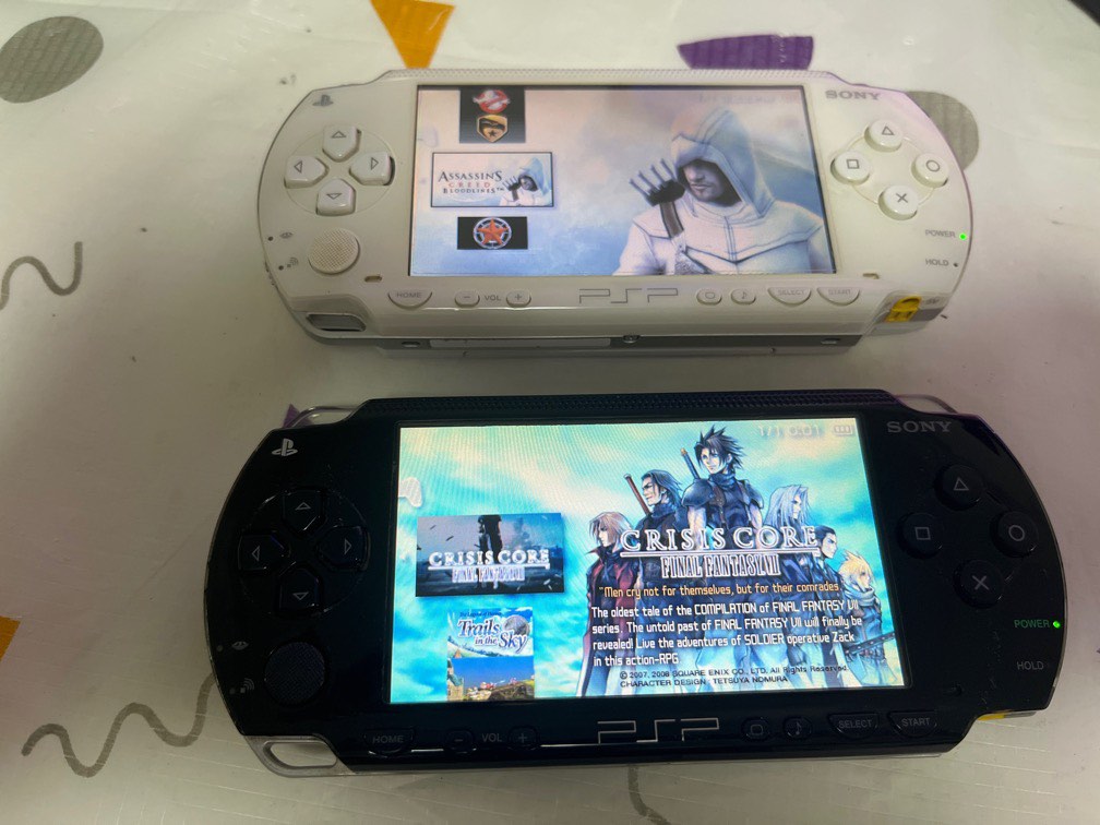 Sony PSP 1000 Modded with memory card # with batteries # White one Sold ...