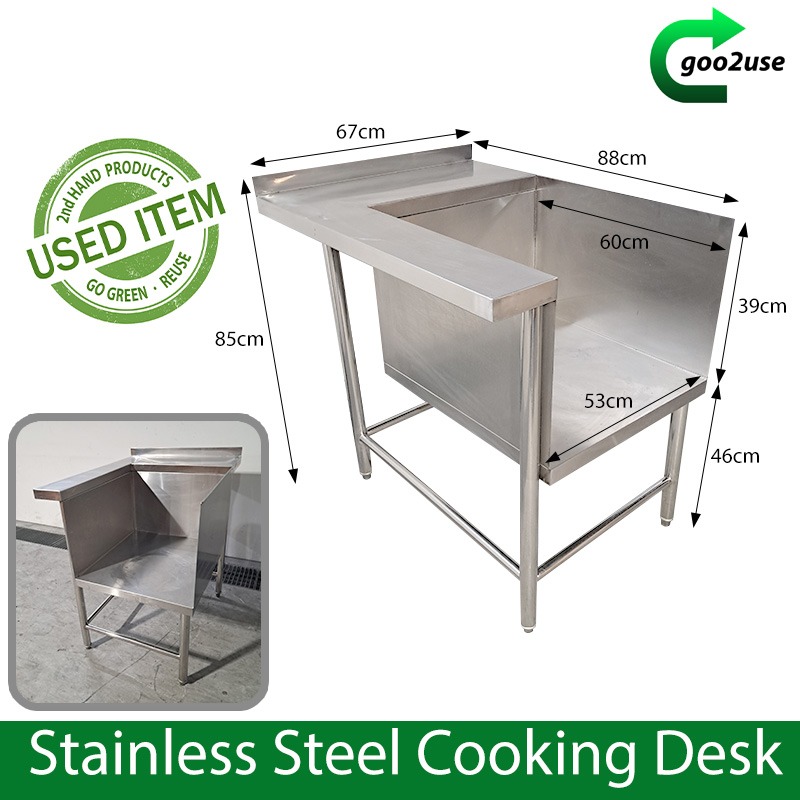 Stainless Steel Low Desk Cooking Stove Table [Goo2use], Furniture ...