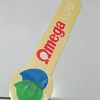Sticker iklan jadul omega lube asli stiker lawas retro, Antik, Lainnya di Carousell