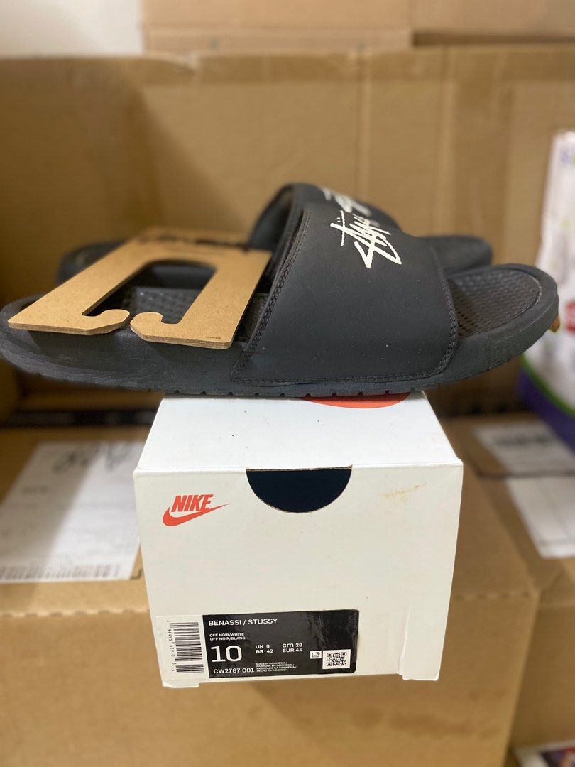 STUSSY X NIKE SLIDES, Men's Fashion, Footwear, Flipflops and Slides on ...