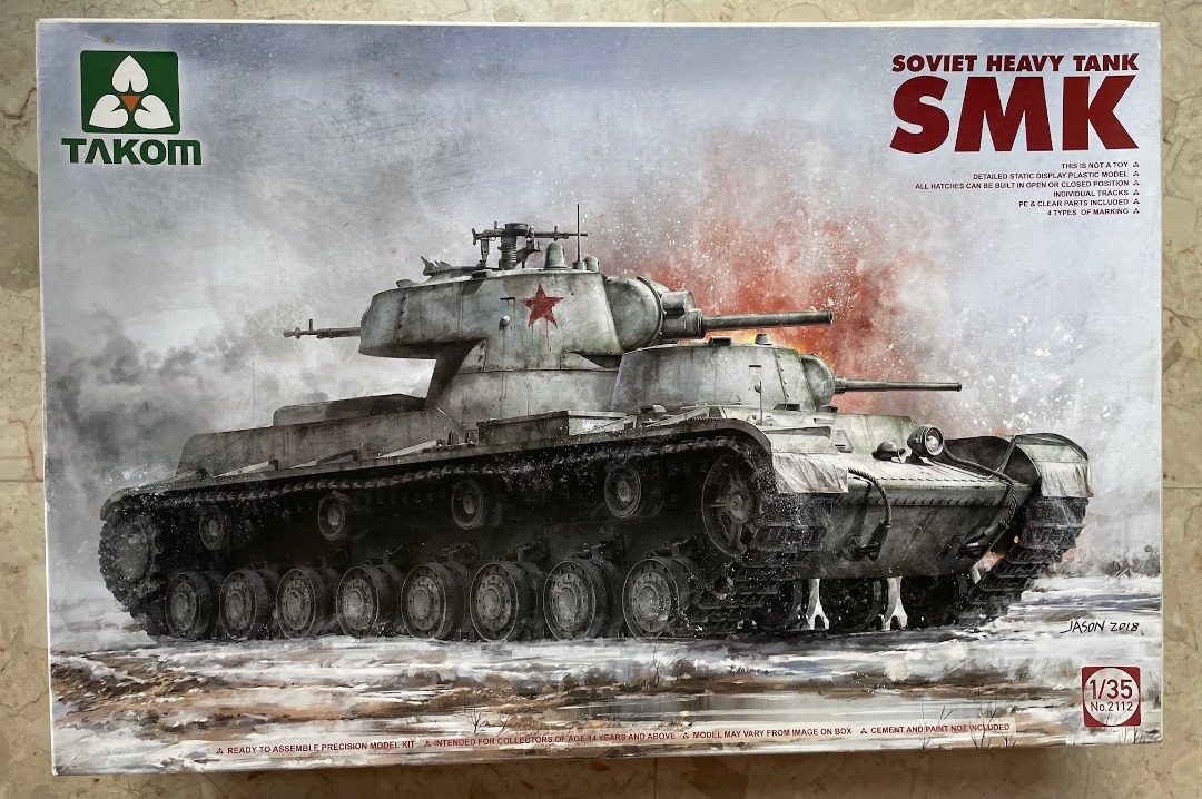 Takom Soviet Heavy Tank SMK (1:35) Plastic Model Kit, Hobbies & Toys ...