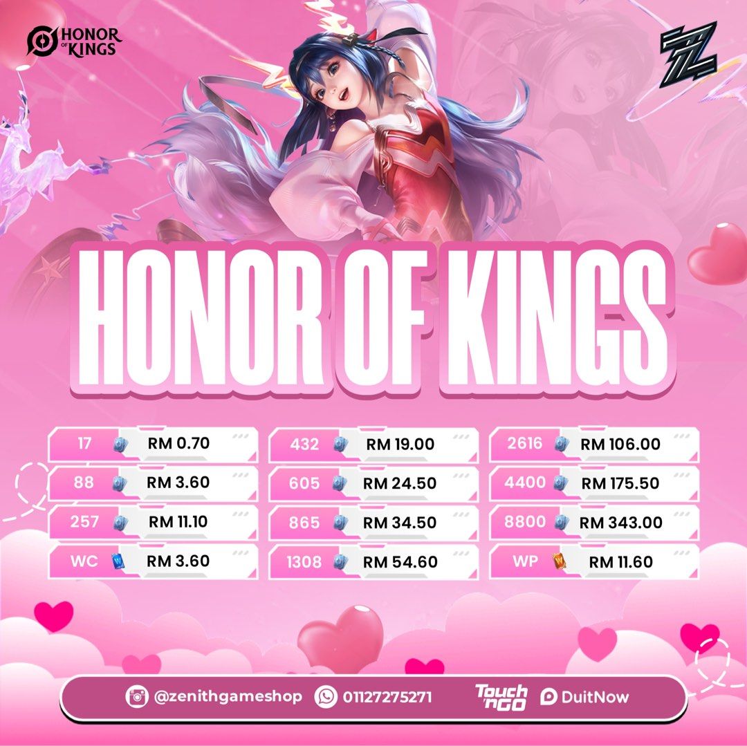 TOKEN HONOR OF KINGS 💎, Video Gaming, Gaming Accessories, In-Game ...