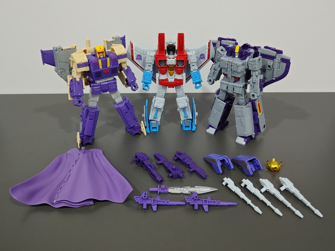 Transformers Takara Dramatic Capture Series Triple Takeover Starscream ...