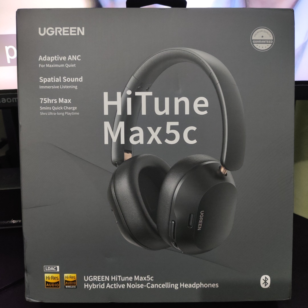 UGREEN HiTune Max5c Hybrid Active Noise-Canceling Bluetooth Headphones, Audio, Headphones ...