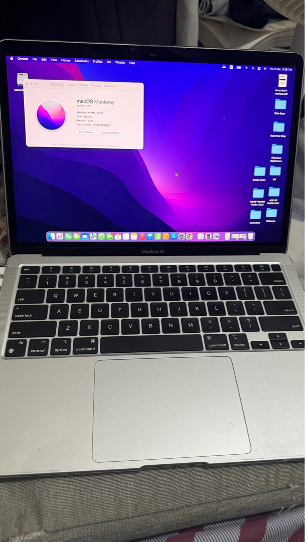 Used Macbook Air M1 13inch 256GB / 8GB, Computers & Tech, Laptops ...