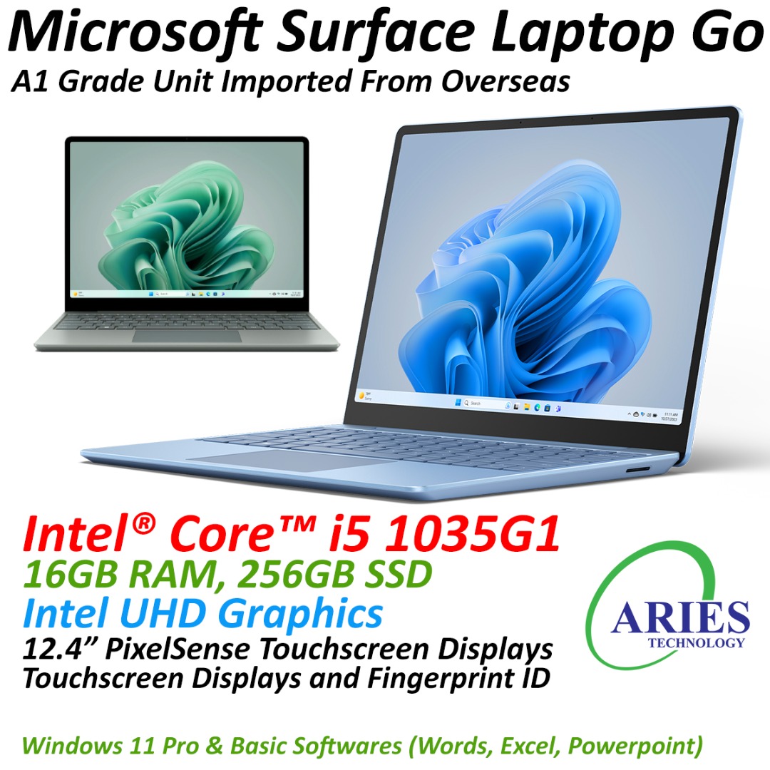 Used Microsoft Surface Laptop GO Intel Core i5 10th Gen and 16GB RAM ...
