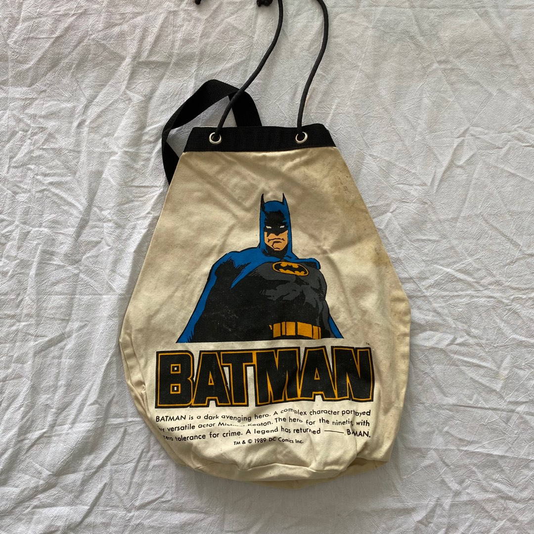 Vintage 1989 DC Comics Batman Crossbody Bag, Women's Fashion, Bags ...
