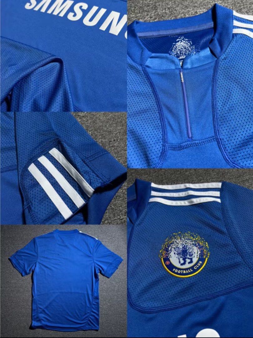 Vintage Classic Chelsea FC 09/10 Home Retro Football Jersey Bola Jersi ...