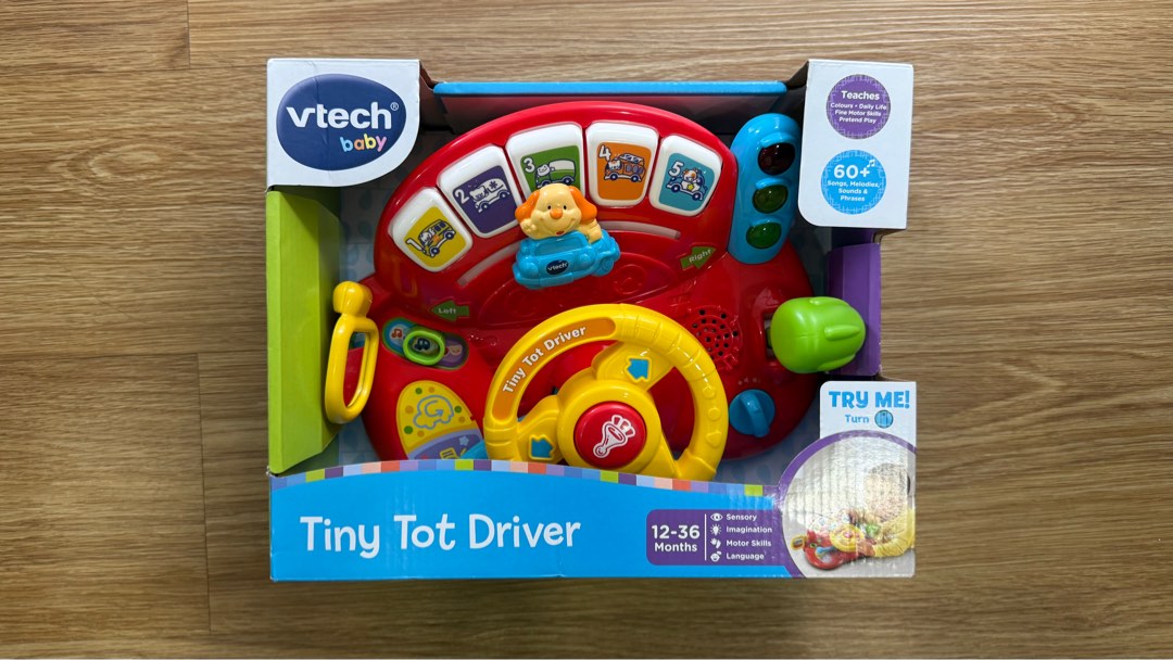 Vtech toys Tiny Tot Driver, Babies & Kids, Infant Playtime on Carousell