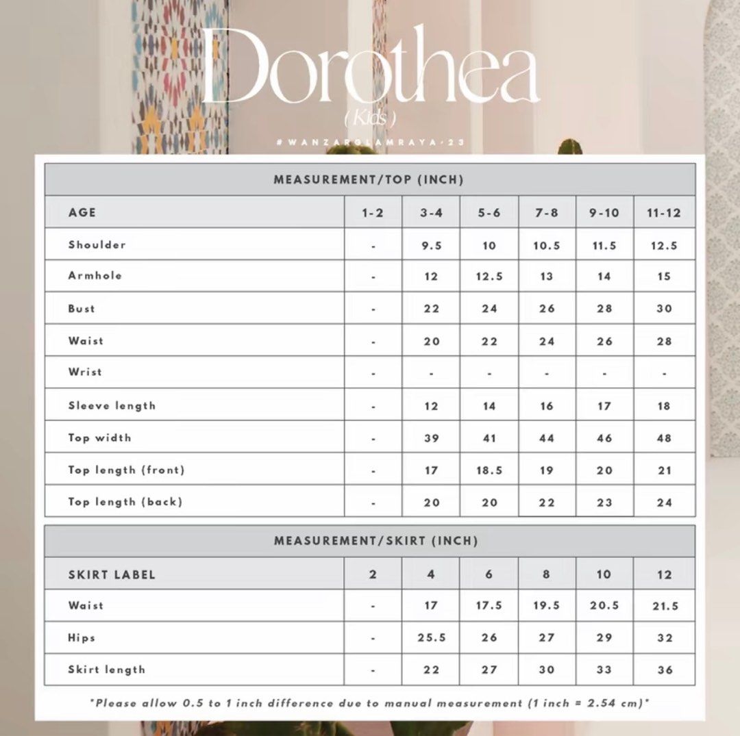 Wanzar Dorothea Kurung Kids, Women's Fashion, Muslimah Fashion, Baju ...