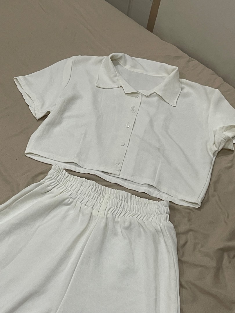 White Beach Coords, Women's Fashion, Dresses & Sets, Sets or ...