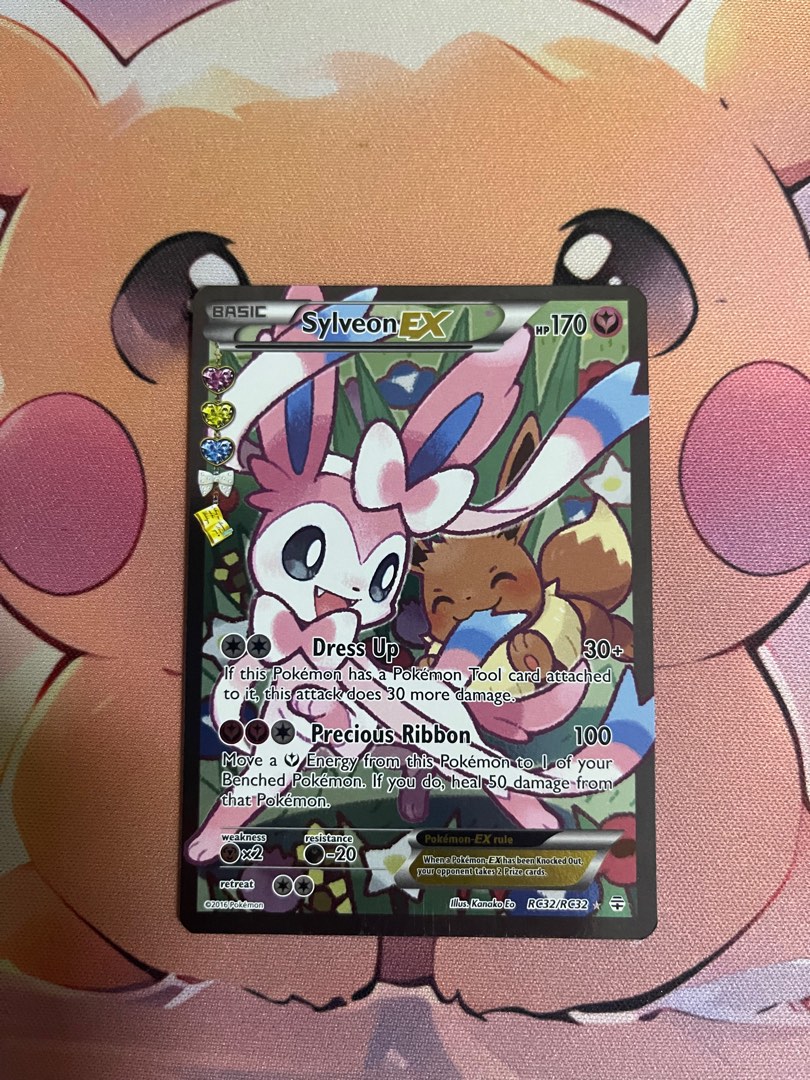 WTS/WTT Mint Sylveon Ex #RC32 Generations Cute English Pokemon Cards ...