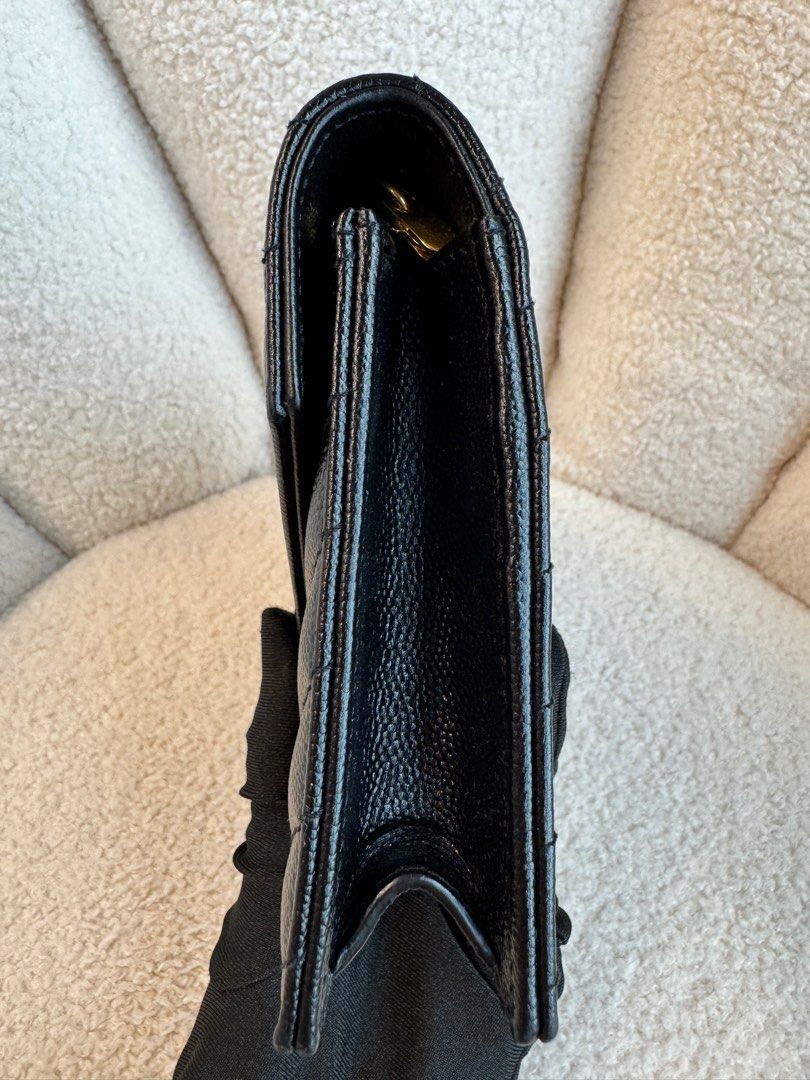 YSL Envelope WOC Caviar GHW, Luxury, Bags & Wallets on Carousell