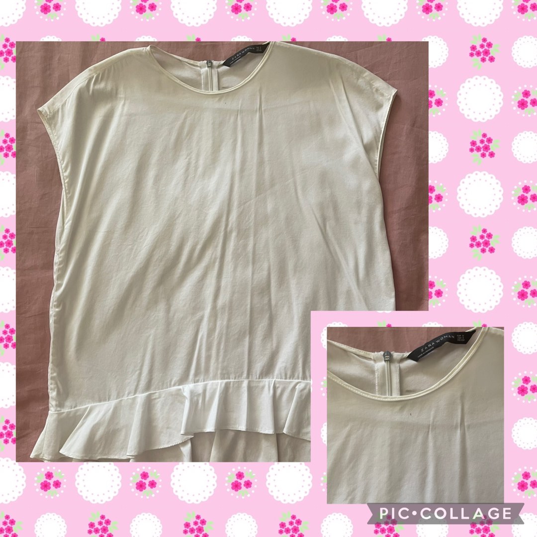 ZARA BASIC COLLECTION BLOUSE, Women's Fashion, Tops, Blouses on Carousell