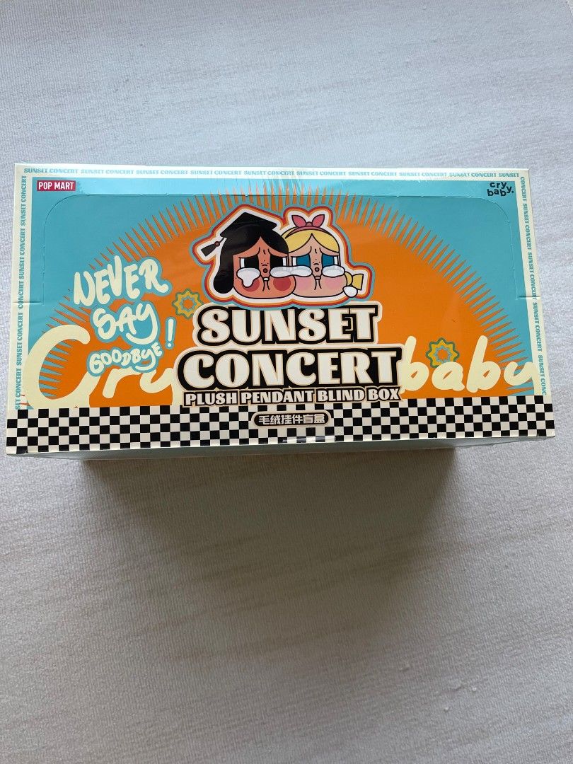 100% Authentic, Sealed and Brand New Crybaby sunset concert blind box ...