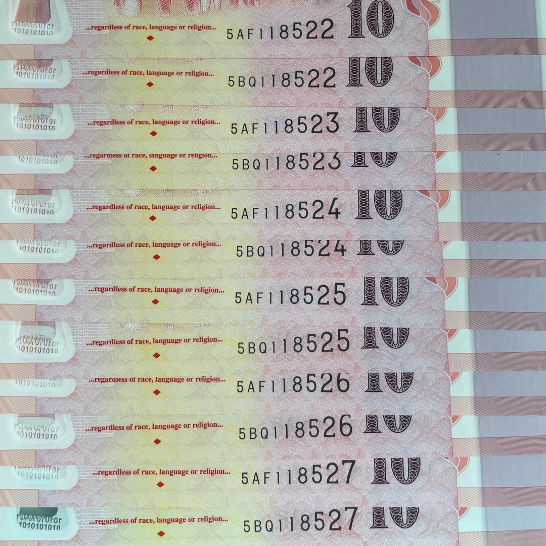 118XXX㊗️2015 SG50 $10 Commemorative Note (UNC) Price per piece, Hobbies ...