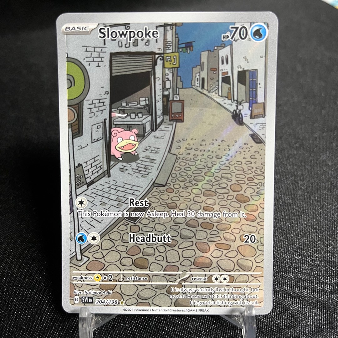 ($80 for both) Slowpoke 204/198 IR Scarlet & Violet Base Set Pokemon ...