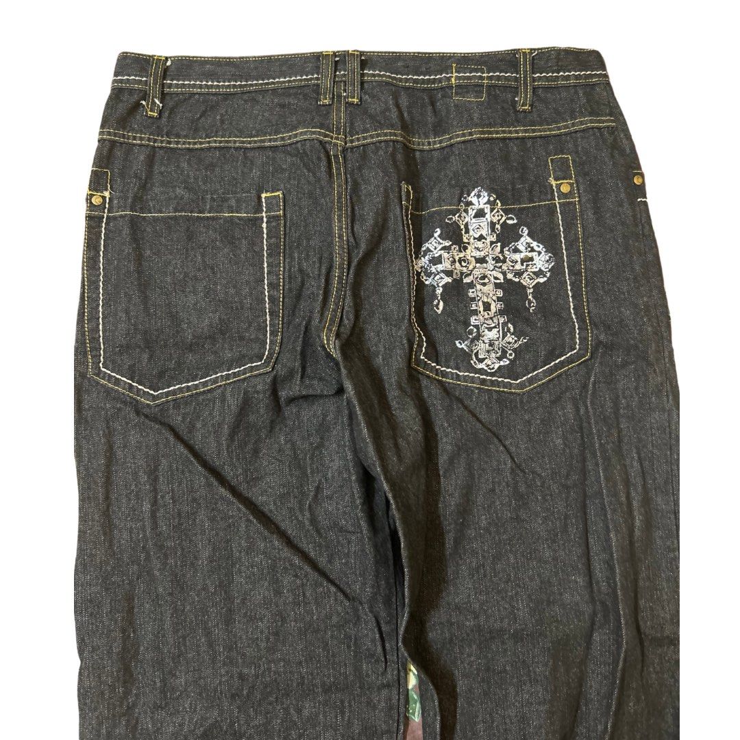 (38) VINTAGE Y2K KARL KANI GOLD CROSS LIKE JNCO SOUTHPOLE DOGTOWN SOHK ...