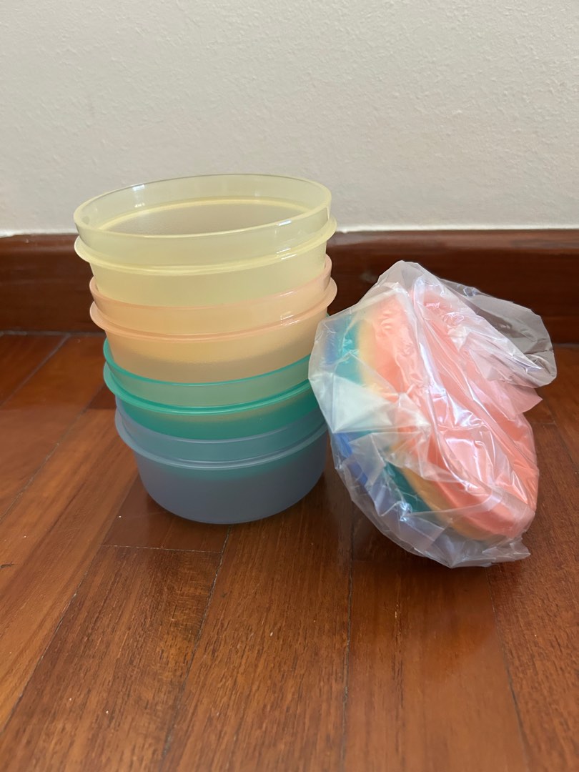 4 Mini Tupperware Containers, Furniture & Home Living, Kitchenware ...
