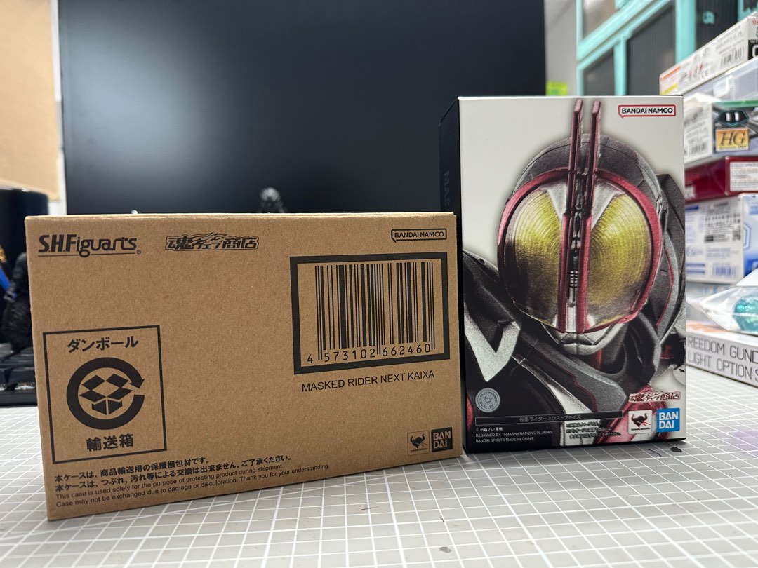 二手 新淨 有盒 齊件Shf 真骨雕 kamen rider next faiz kamen rider next kaixa 555 913 ...