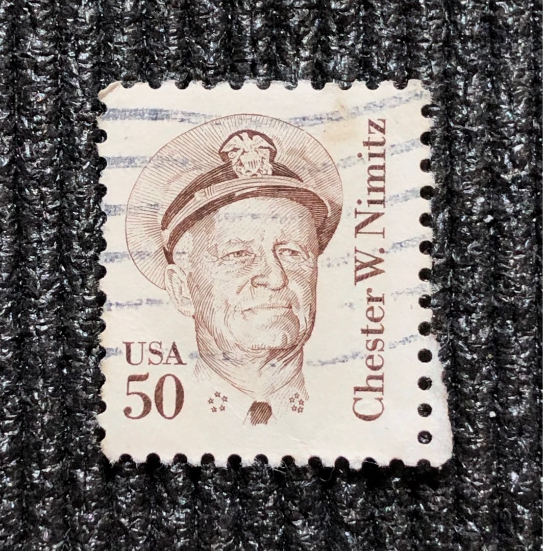( Vintage Stamp ) USA 50c Chester W.Nimitz Definitives / Used Stamp ...