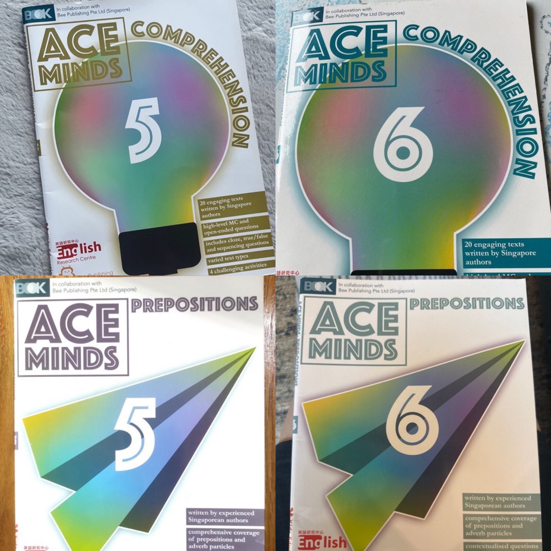 Ace mind p5p6 comprehension prepositions, 興趣及遊戲, 書本 & 文具, 補充練習 - Carousell