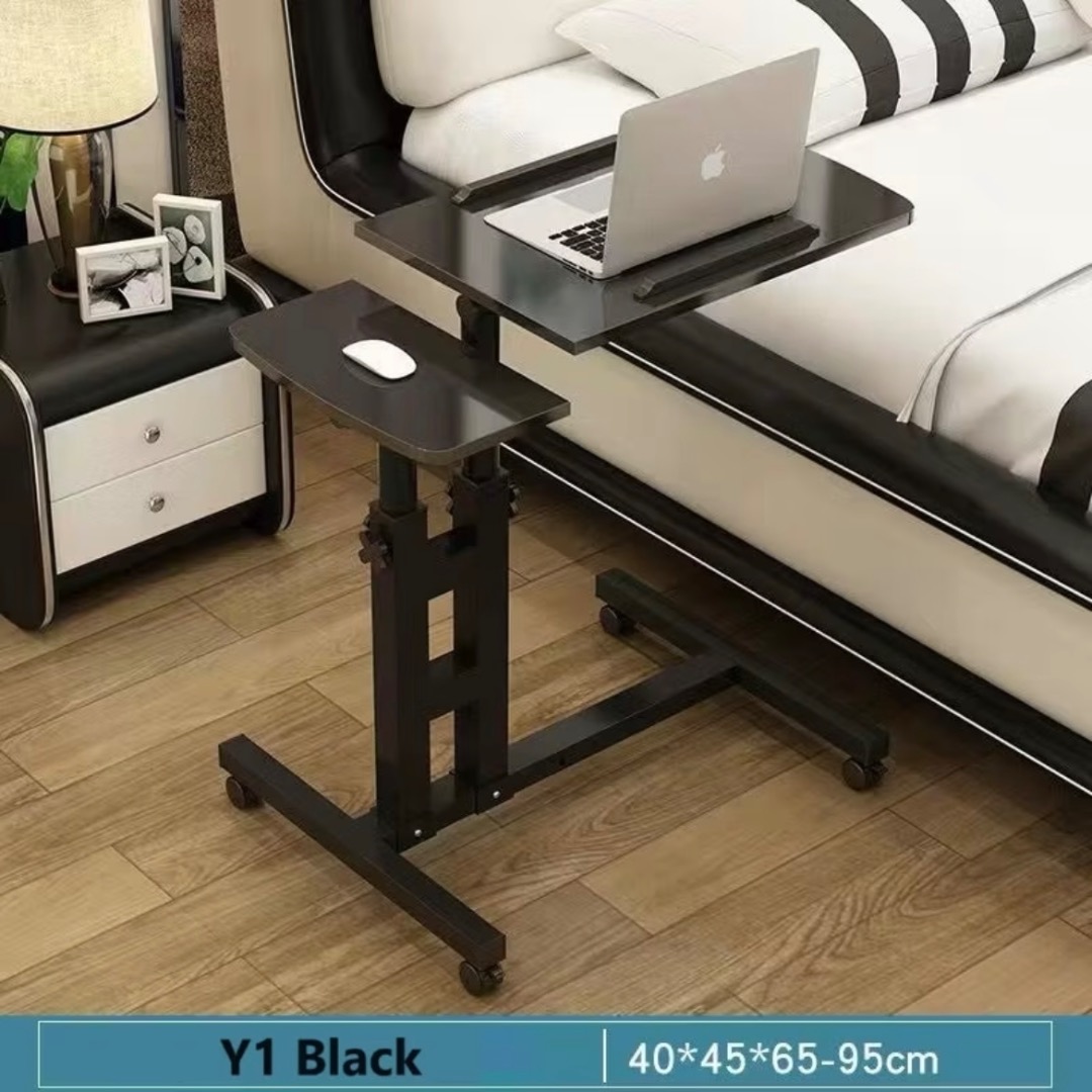Adjustable Overbed Rolling Table | Portable Height Adjustable Desk ...