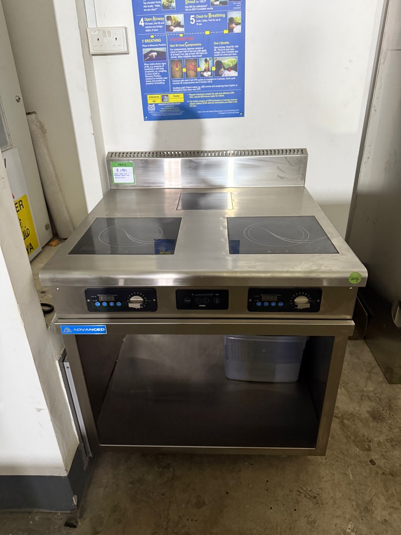 Advanced custom made freestanding induction cooker / 3 hob induction ...