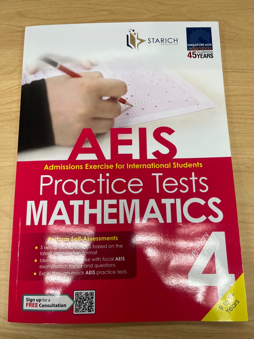 AEIS Practice Test Math P4, Hobbies & Toys, Books & Magazines ...